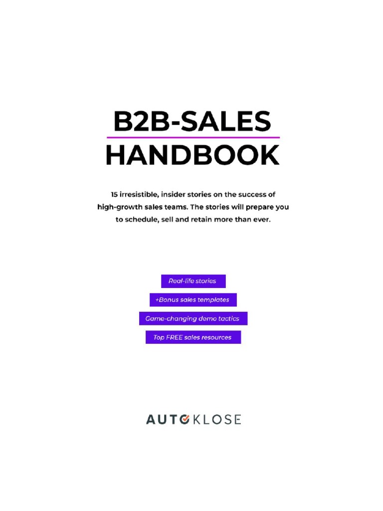 2019 Book #1 b2b Sales Handbook | PDF | Social Media | Popular Culture ...