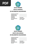 Data Rekapitulasi Dasa Wisma PKK | PDF