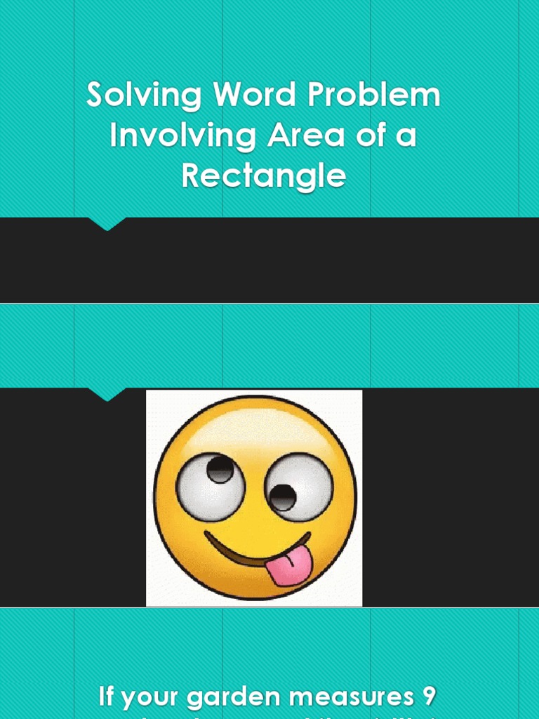 Solving Word Problem Involving Area of A Rectangle | PDF | Metre | Length