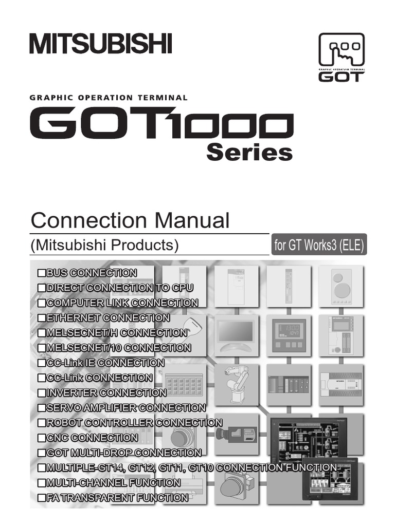 GOT1000 Series Connection Manual (Mitsubishi Products) For GT Works3 ELE PDF | Download Free PDF ...