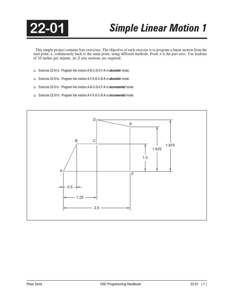 22-01 Simple Linear Motion 1 | PDF | Numerical Control | Applied And ...
