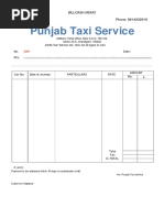 Delhi Cab Bill | PDF | Finance & Money Management