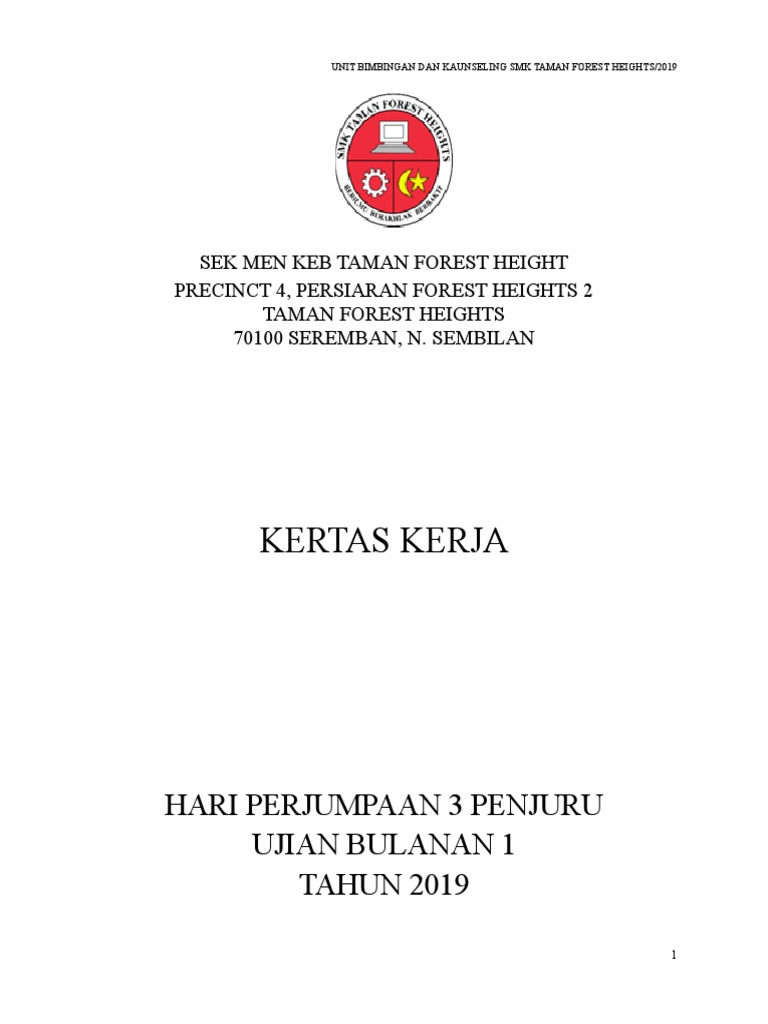 Kertas Kerja Perjumpaan 3 Penjuru | PDF