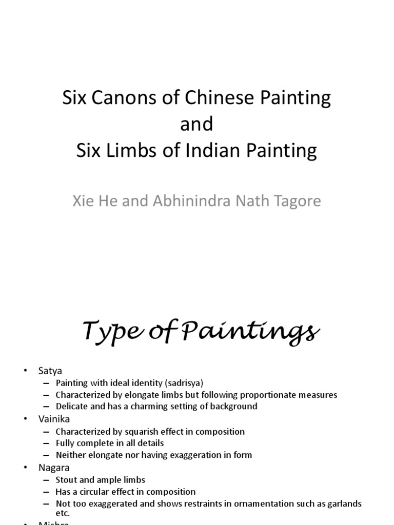 Six Canons of Chinese & Indian Painting | PDF | Art | Religion ...