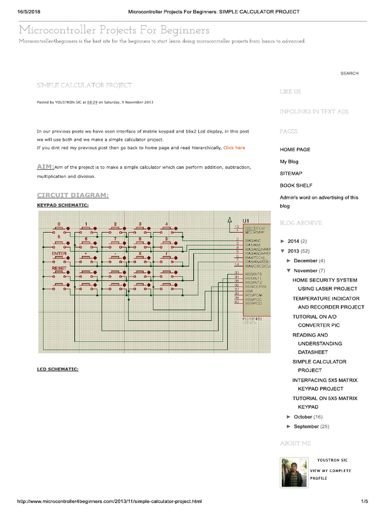 Simple Calculator Project | PDF