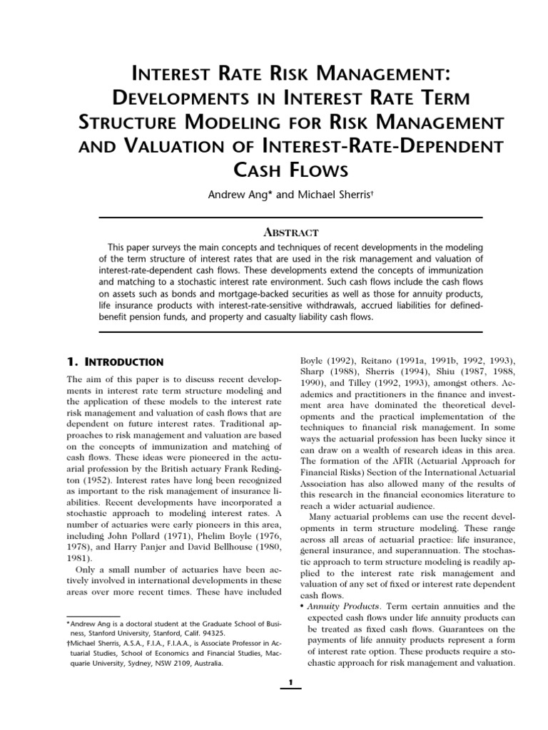 ALM -Interest Rate Risk Management | Bond Duration | Yield Curve