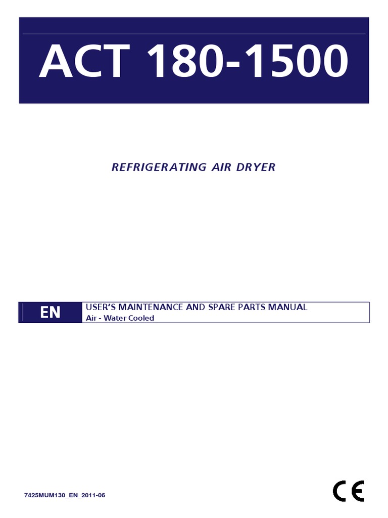 Act Manual PDF | PDF | Clothes Dryer | Heat Exchanger