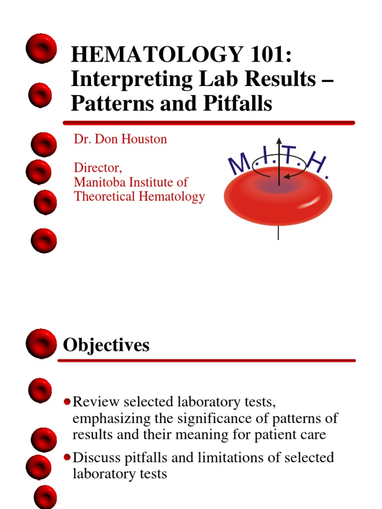 Hematology 101: Interpreting Lab Results - Patterns and Pitfalls | PDF ...