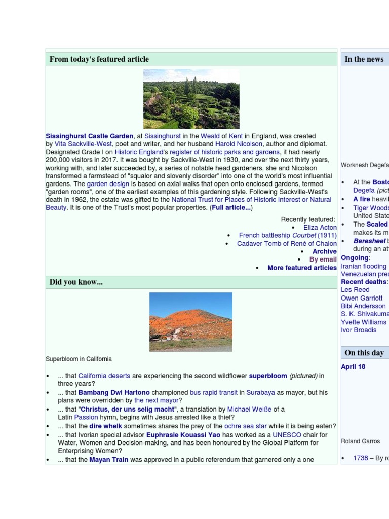 From Today's Featured Article in The News: Worknesh Degefa | PDF | Wikipedia | Web 2.0