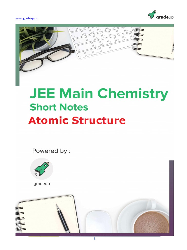 JEE Main Atomic Structure - pdf-98 | PDF | Atomic Orbital | Atoms