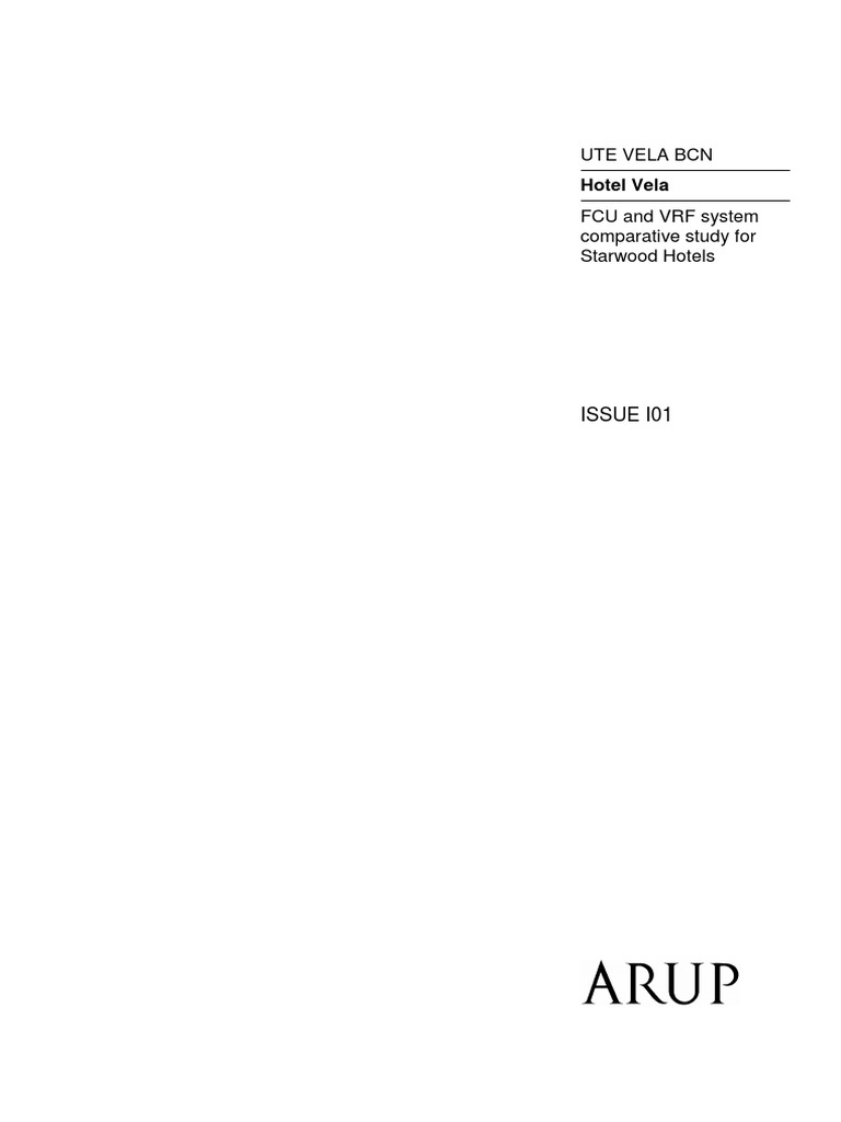 Comparative Analysis of FCU and VRF HVAC Systems for a Luxury Hotel in ...