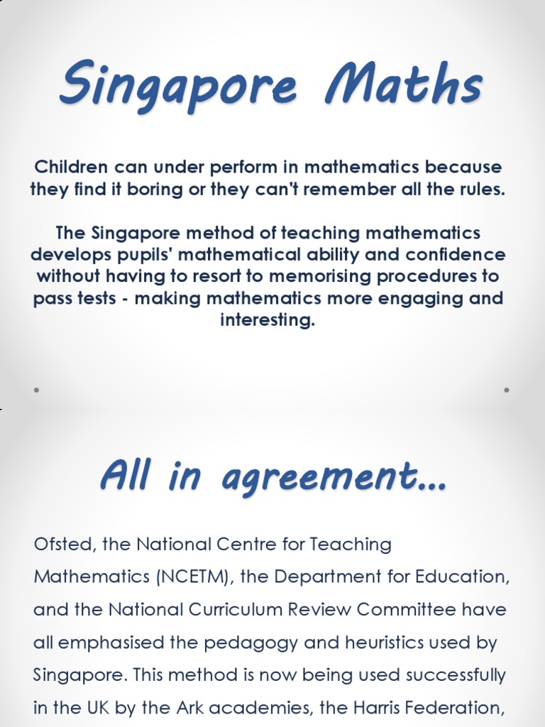 Singapore Maths: Engaging Bar Models | PDF | Teaching Mathematics ...