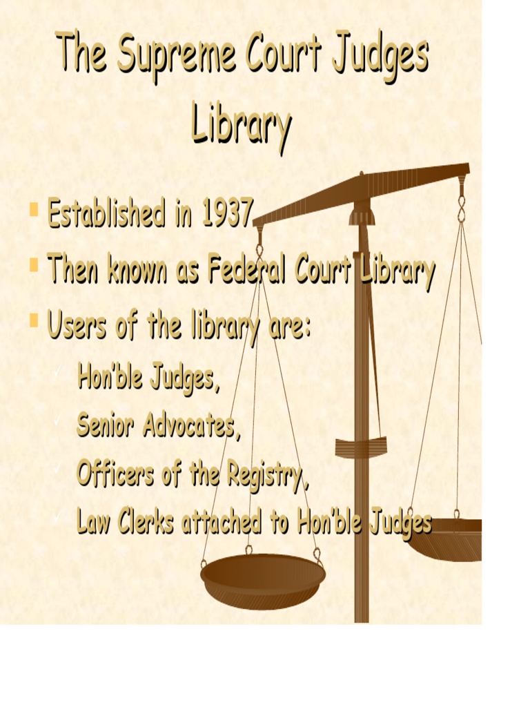 Judges Lib | Download Free PDF | Supreme Court Of India | Libraries