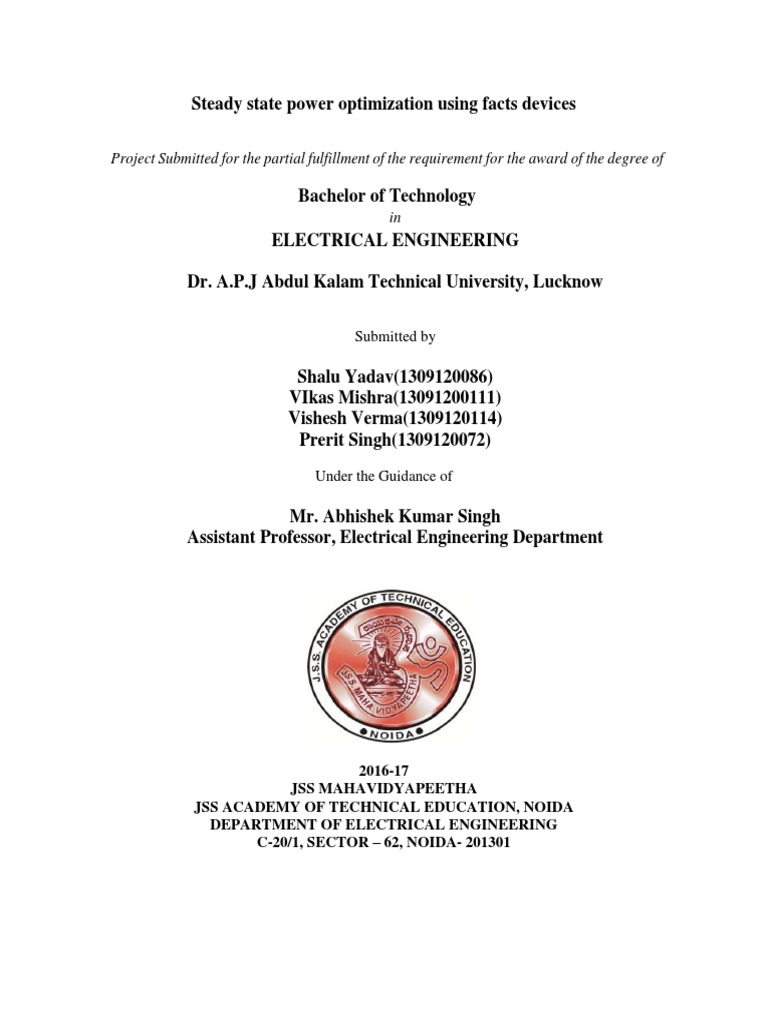 Steady State Power Optimization Using Facts Devices Pdf Electric Power Transmission Ac Power