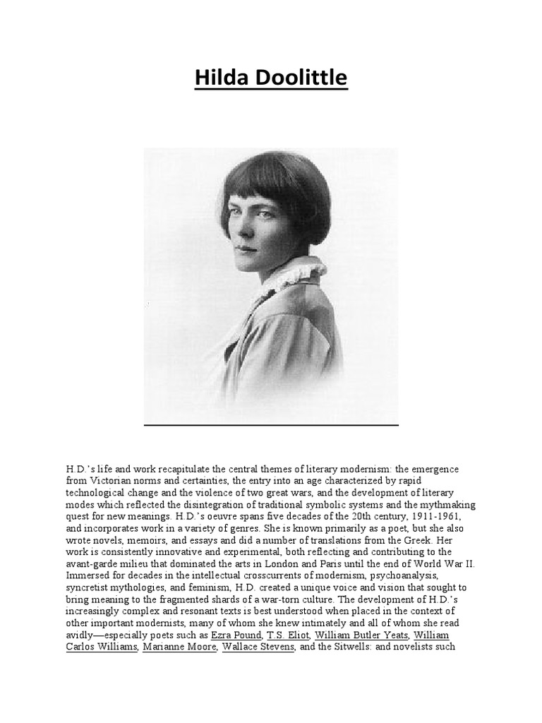 Hilda Doolittle | PDF | Poetry