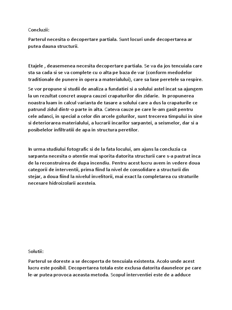 Concluzii | PDF