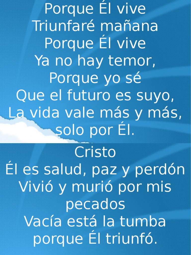 Porque Él Vive | PDF