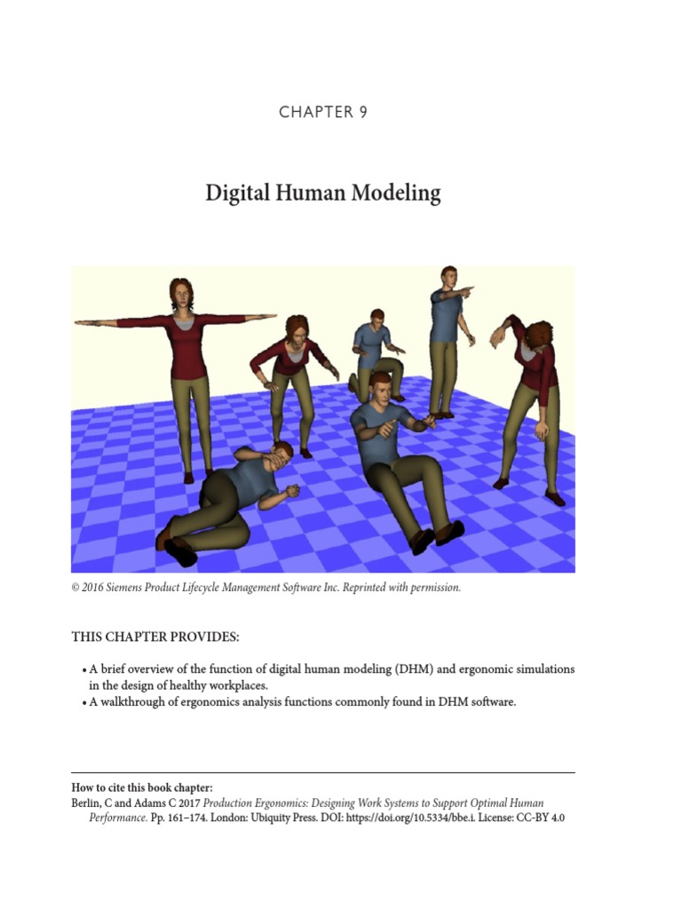 Digital Human Modeling: This Chapter Provides | PDF | Simulation | 3 D ...