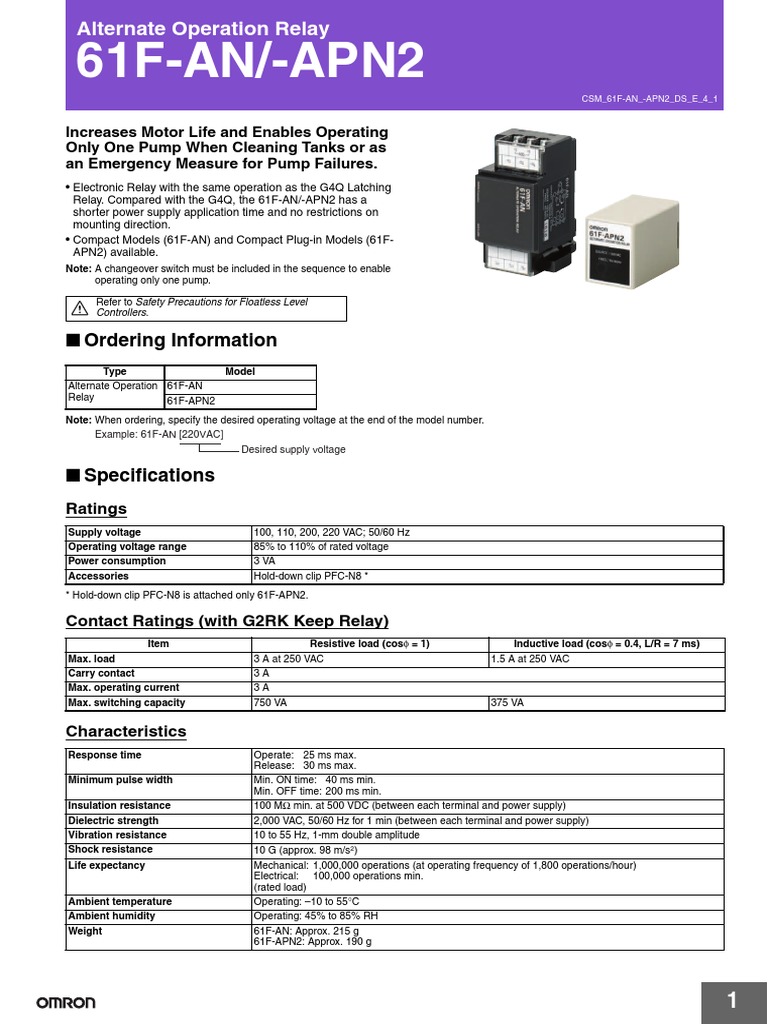 61f-An - Apn2 Ds e 4 1 csm2 PDF | PDF | Power Supply | Switch