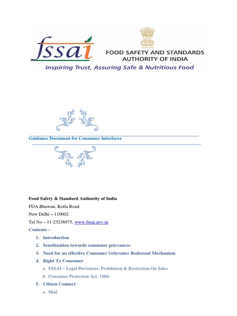 Consumer Information Fssai | PDF | Causality | Business
