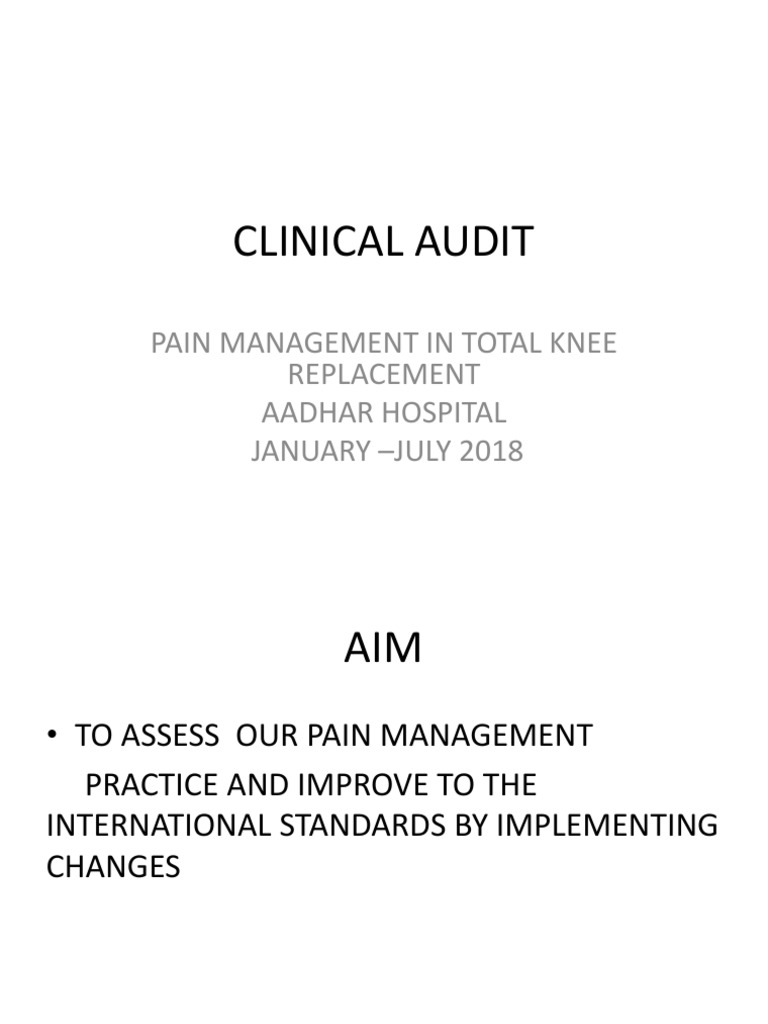 Pain Management Audit | PDF | Pain Management | Analgesic
