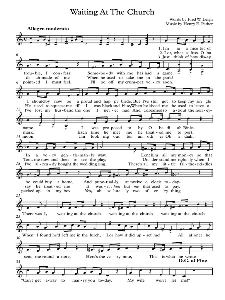 Waiting at The Church PDF | PDF