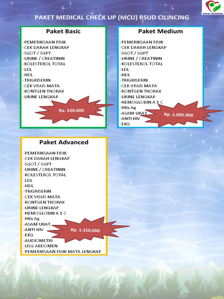 Paket Medical Check Up | PDF