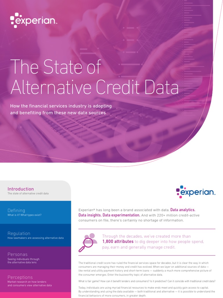 Alternative Credit Data Paper | PDF | Credit History | Loans