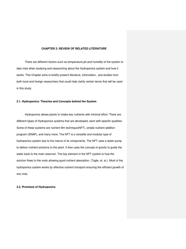 RRL | PDF | Hydroponics | Agriculture