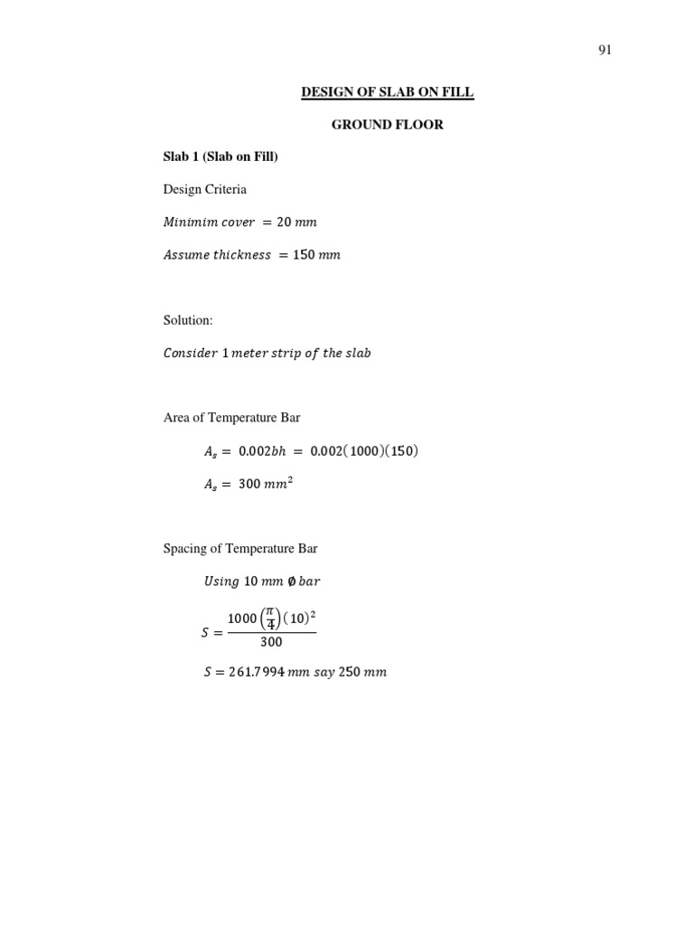 Page 91 DESIGN OF SLAB ON FILL | PDF