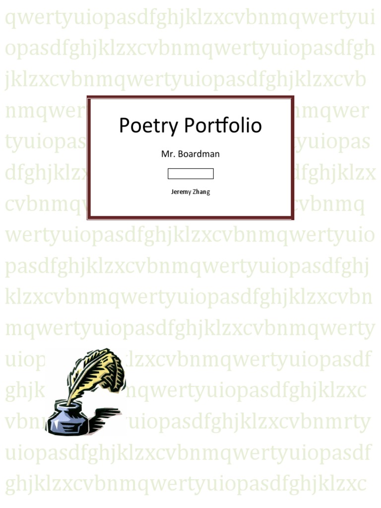 Poetry Portfolio | PDF