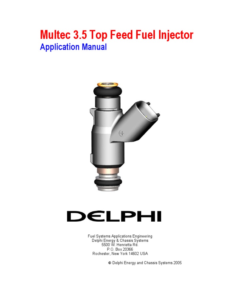 Multec 3.5 Fuel Injector Manual | PDF | Fuel Injection | Fuels