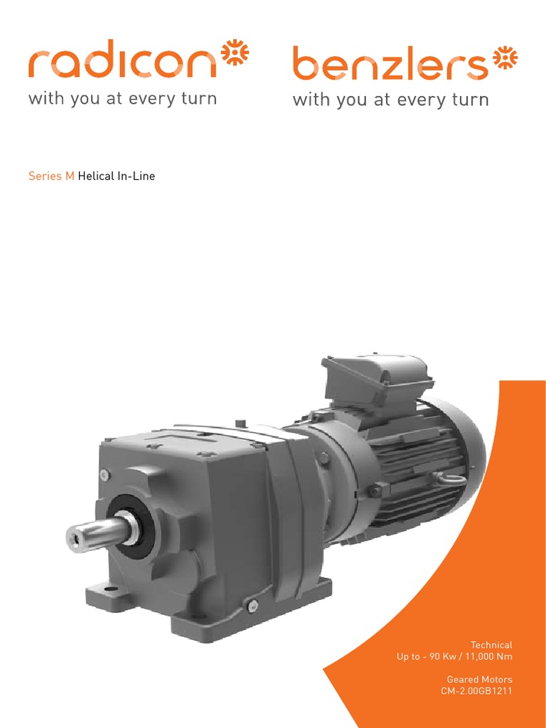 Series M Helical Geared Motors Guide | PDF | Transmission (Mechanics ...