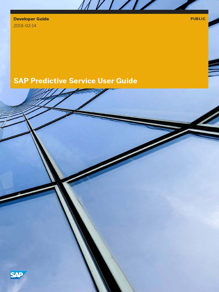 SAP Predictive Service User Guide | PDF | Cloud Computing | Application ...