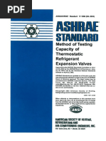 ASHRAE Standard List | PDF | Air Conditioning | Flow Measurement