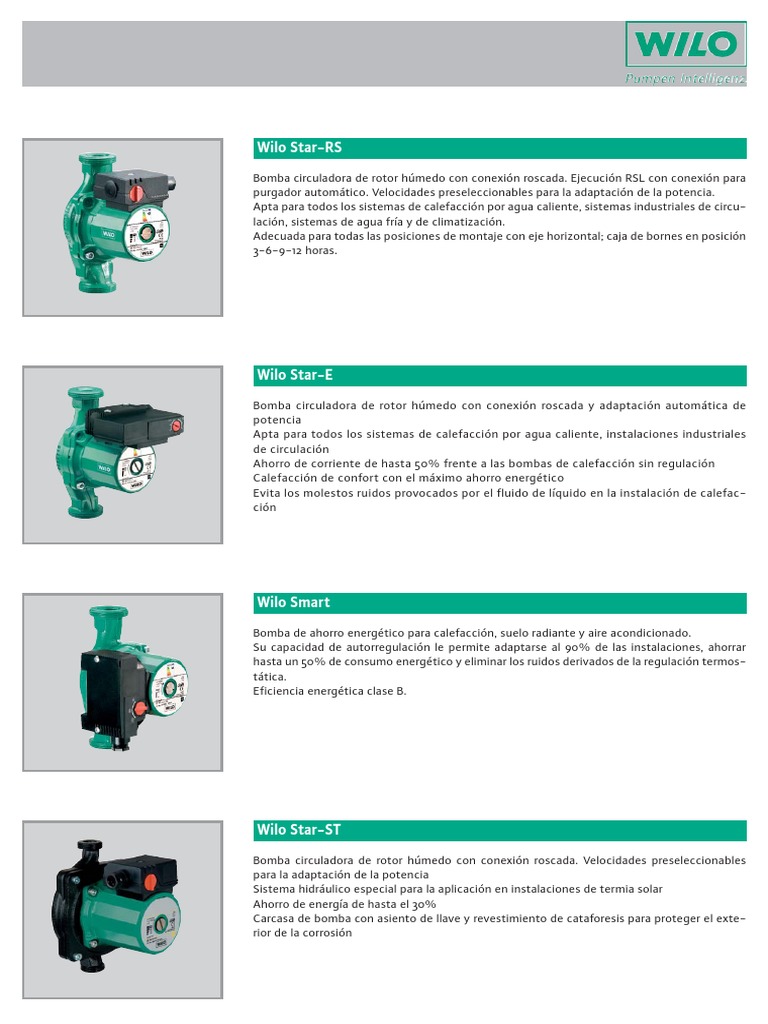 Catalogo Wilo Bombas | PDF