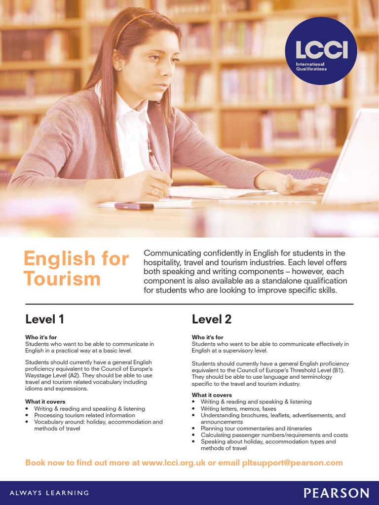 English for Tourism Courses | PDF | Test (Assessment) | Tourism
