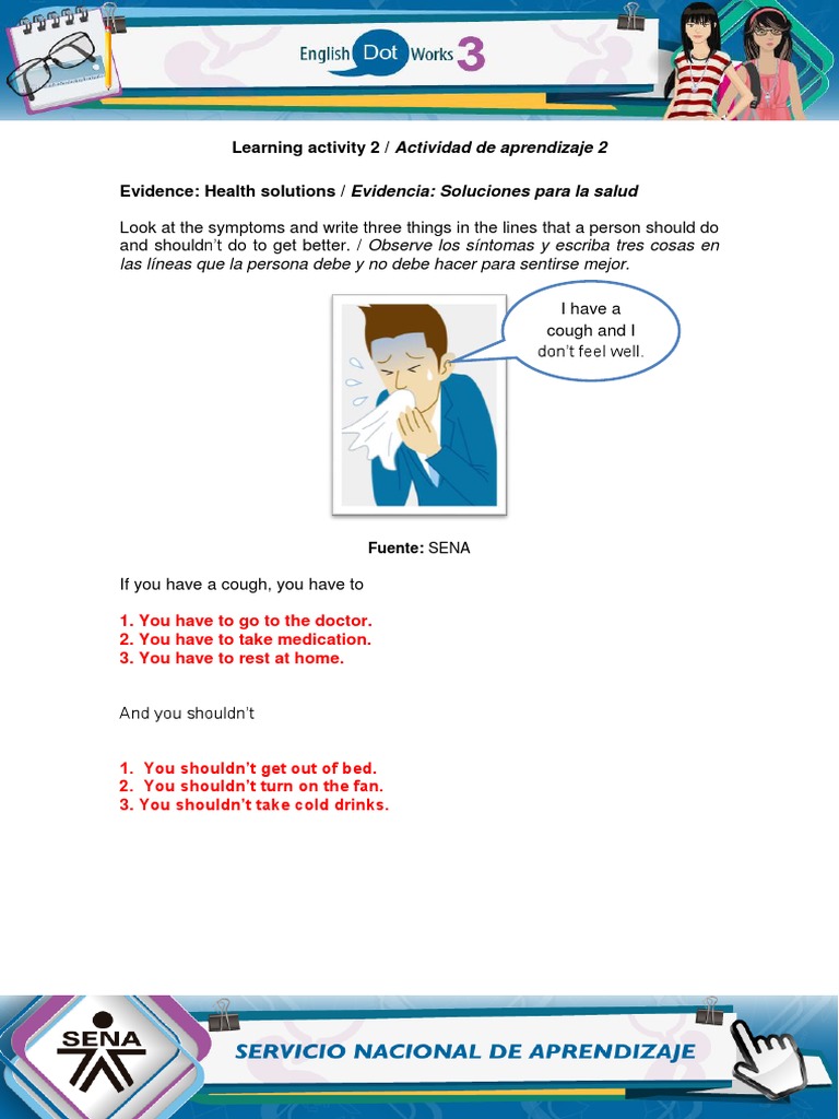 Learning Activity 2 / Actividad de Aprendizaje 2 Evidence: Health ...