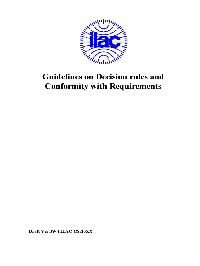 Draft G8 Decision Rules Document 13 Dec 2018 | PDF | Calibration ...