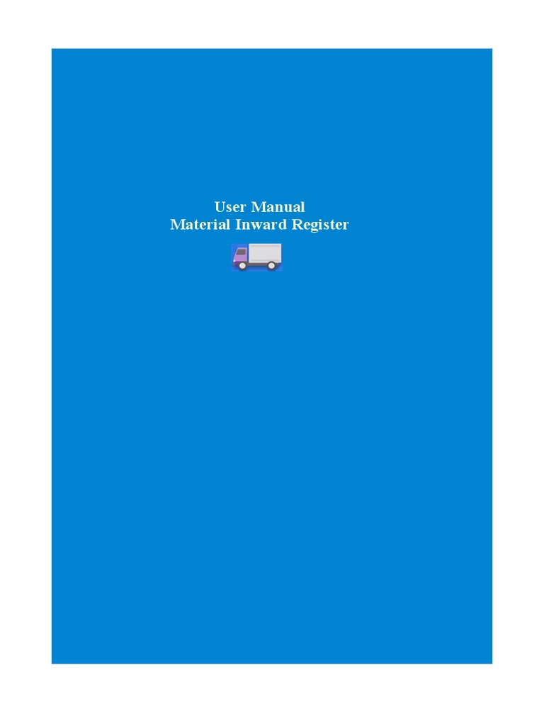 Material Inward Entry | PDF | Button (Computing) | Login