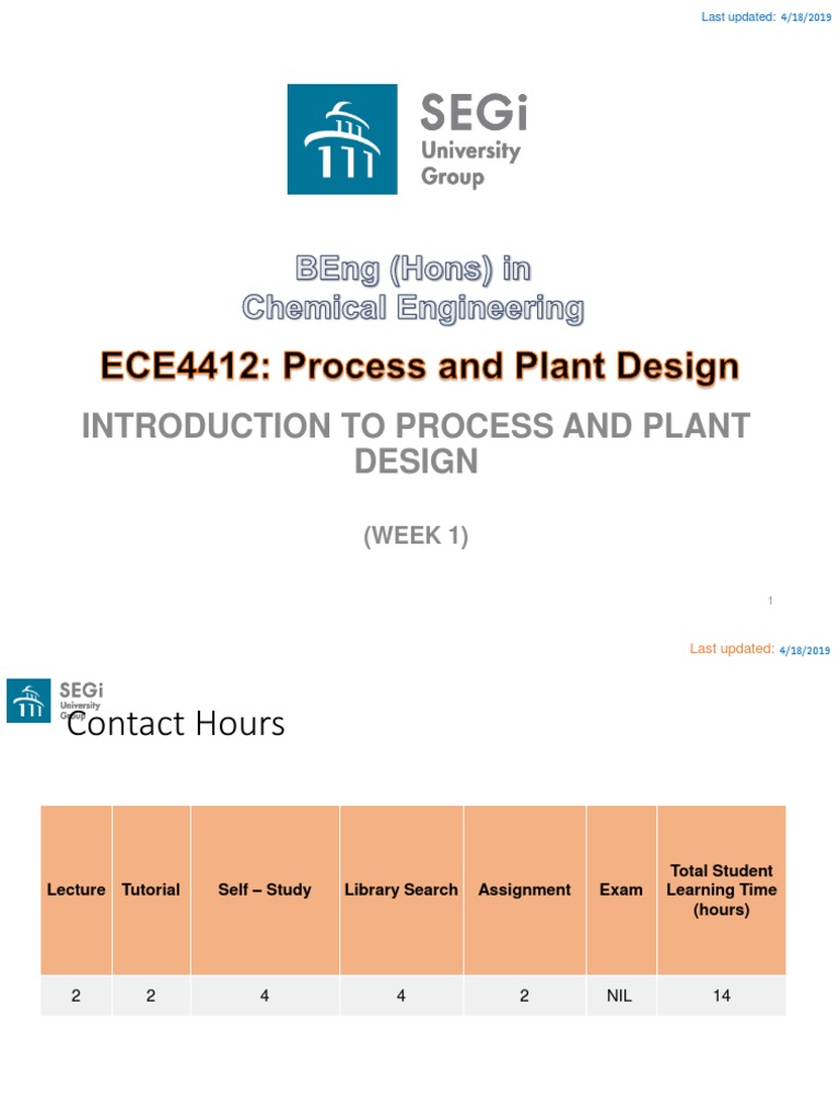 Lecture Wk1-Lecture Notes | PDF | Chemical Engineering | Engineering