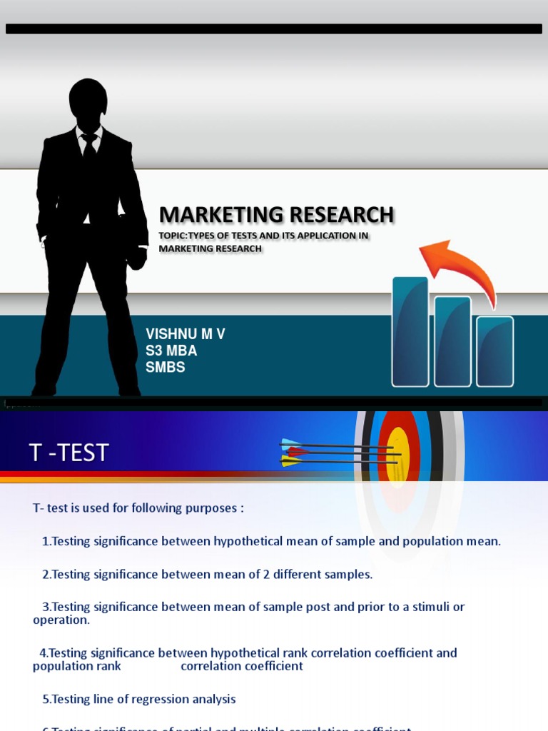 Marketing PPT Tests | PDF | Statistical Hypothesis Testing | Student's ...