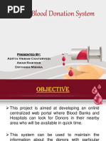 BLOOD BANK MANAGEMENT SYSTEM Diagrams | PDF | Blood Donation | Login