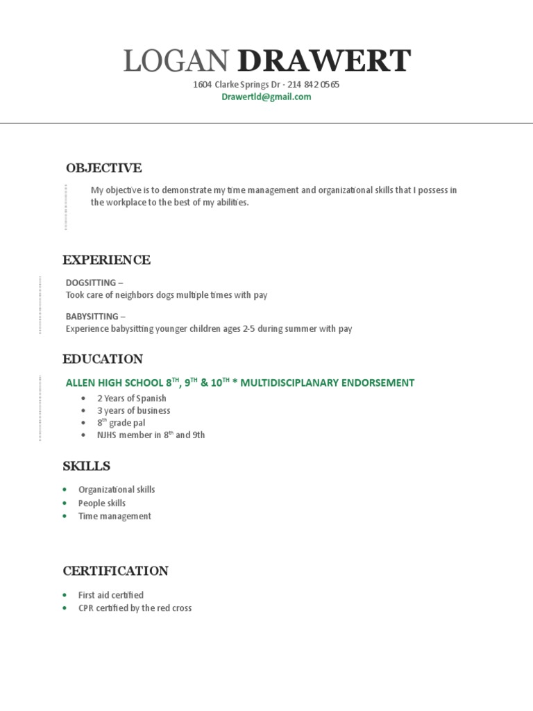 Logan Drawert | PDF
