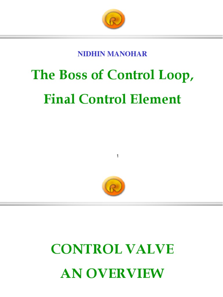 Control Valve Presentation | PDF | Valve | Noise