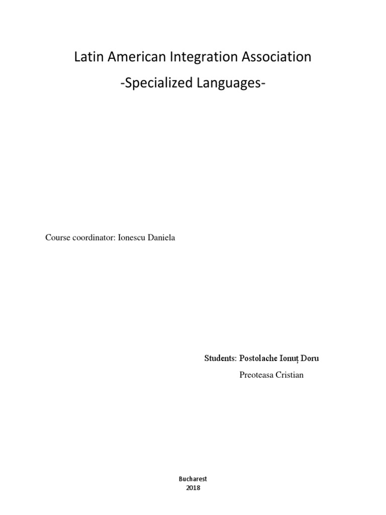 Latin American Integration Association | PDF | World Economy | Foreign ...