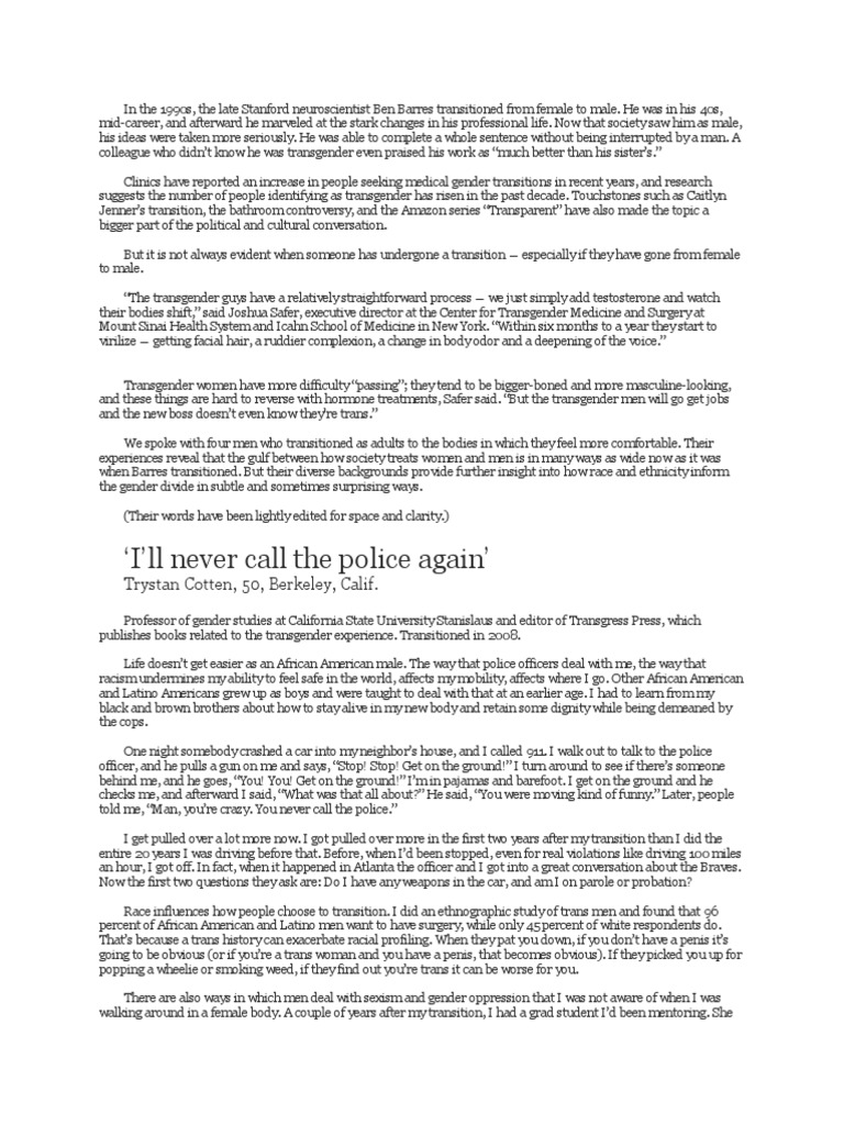 I'll Never Call The Police Again': Trystan Cotten, 50, Berkeley, Calif ...