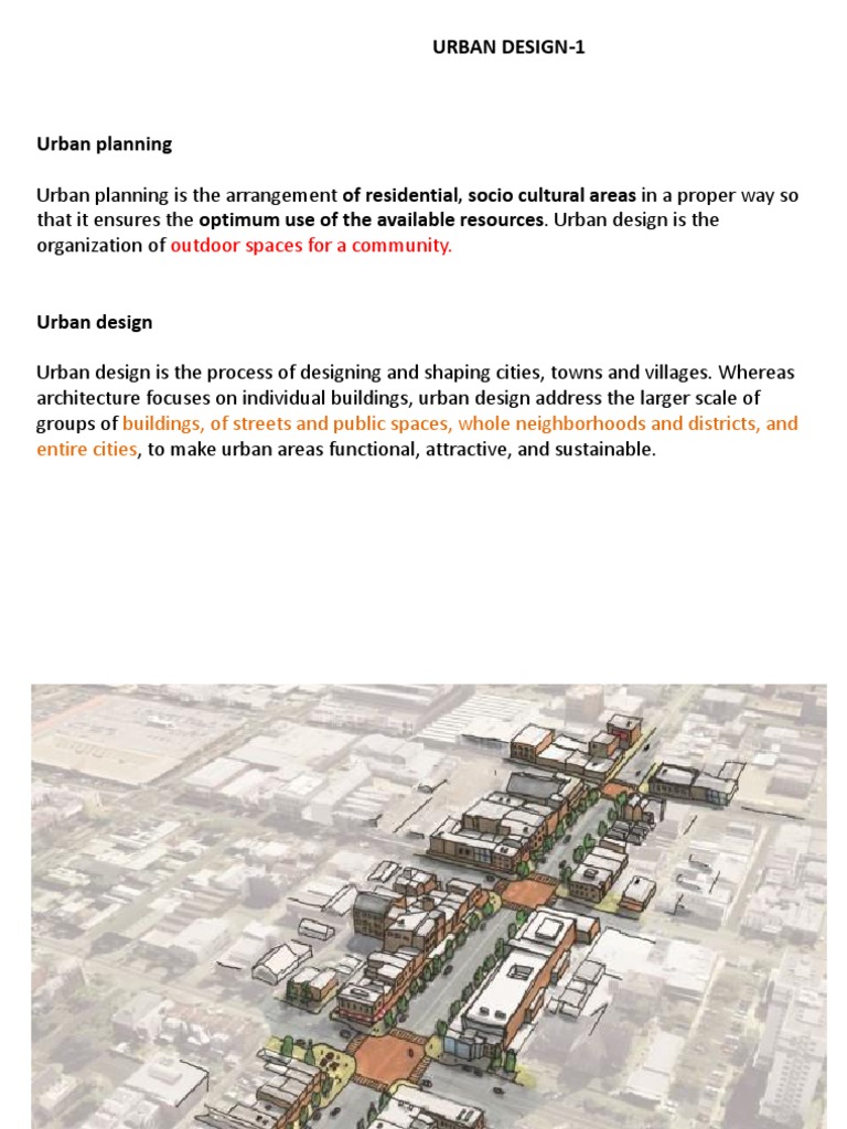 Lec 1 Urban | PDF | Urban Design | Urban Planning