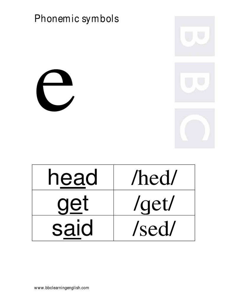Phoneme e | PDF