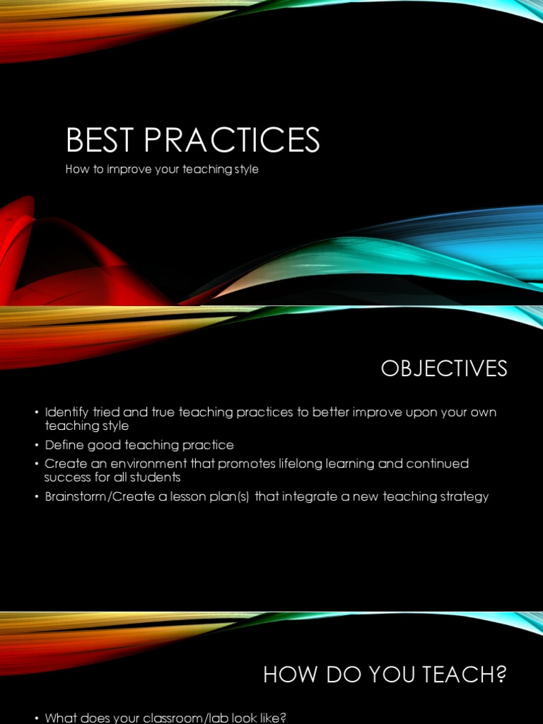 Best Practices | PDF | Differentiated Instruction | Education Theory